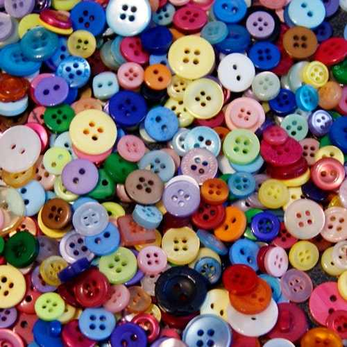 100 Button Rainbow Mix All Colors Assorted Sizes Sewing - Etsy