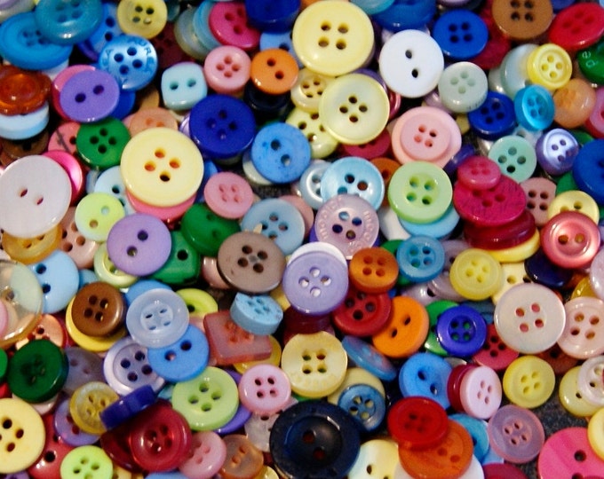 300 Buttons, Rainbow Mix Small Button Mix, Assorted Sizes ,sewing ...
