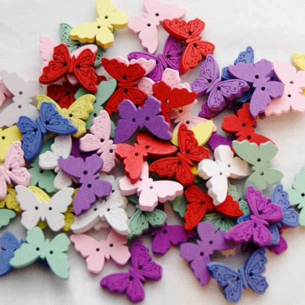 Butterfly Buttons - Etsy