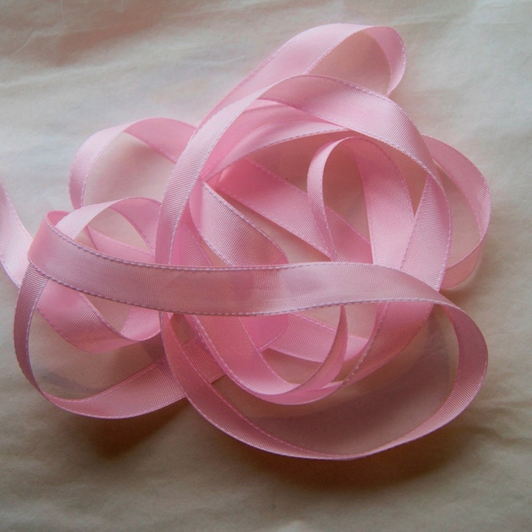 Cinta rosa de 5 yardas, 3/4 de pulgada, ribete de cinta de grosgrain ...
