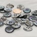 27 Grey Shell Buttons, 4 Hole Sewing Button, Craft Button, Jewelry AT ...
