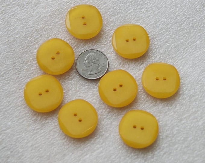 5 Red Buttons, 1 1/4" , 2 Hole, Raised Design, Matching Button ( AM ...