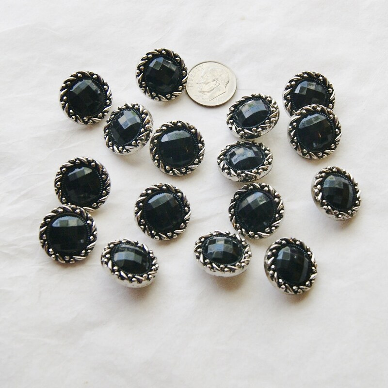 Silver Buttons - Etsy