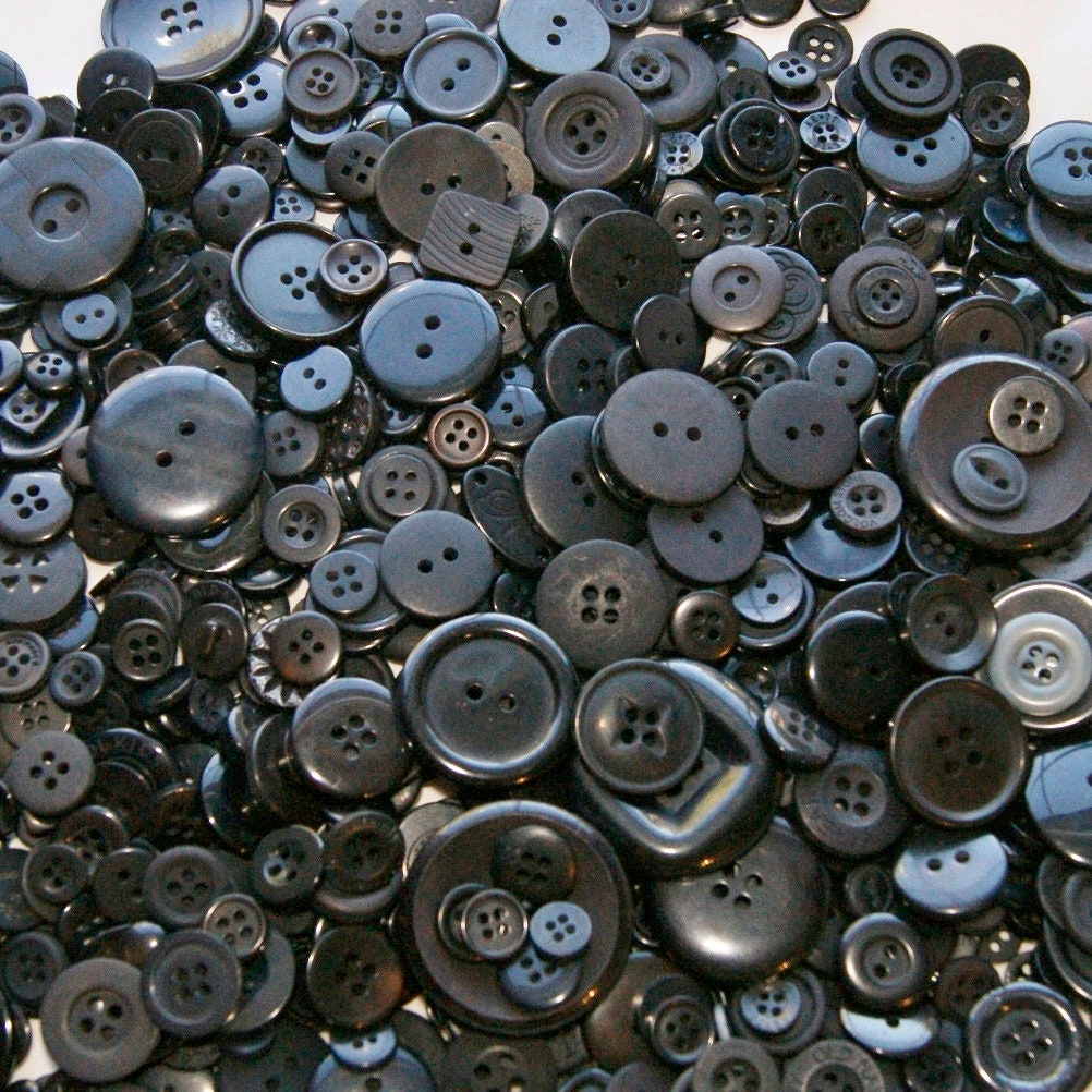 50 Black Button Mix Assorted Sizes Sewing Crafting - Etsy