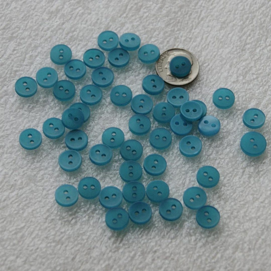 45 Blue Buttons, 3/8, 2 Hole, Teal Blue, Matching Buttons SB 759 - Etsy