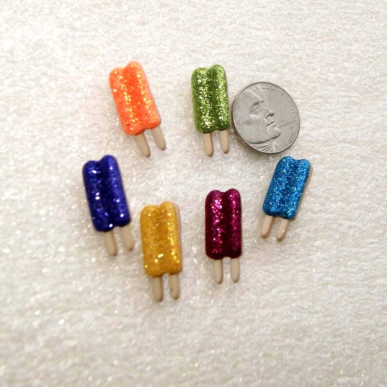 6 Glitter Buttons, Twin Pop Buttons 1" , Shank, Matching Buttons (SB ...