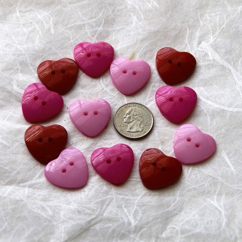 Heart Buttons - Etsy