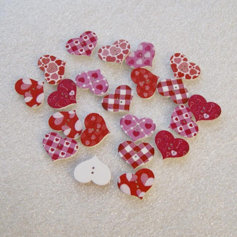 Red Buttons 8mm - Etsy