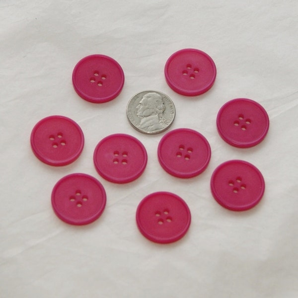 Hot Pink Button - Etsy