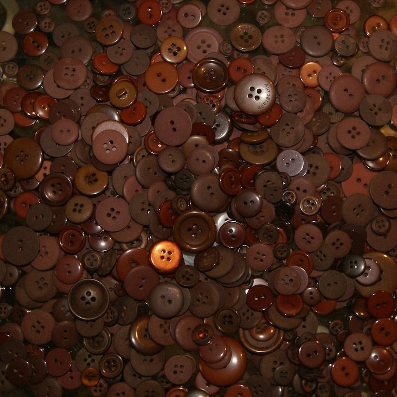 Brown Buttons - Etsy