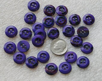 30 Lavender Purple Buttons, Both Sides Pearled, 1/2", 4 Hole, Matching ...