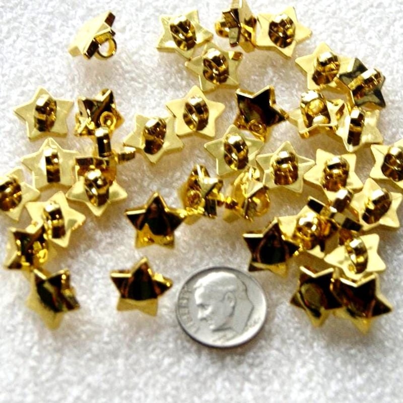 Vintage Gold Tone Buttons - Etsy