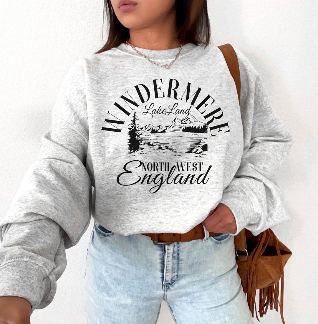 Windermere Lake Sweatshirtwindermere, Windereme Gifts, the Lakes ...