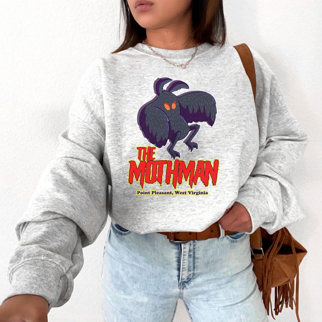 Mothman Sweatshirt, Mothman T-shirt, Funny Cryptid Tee, Mothman Fan ...