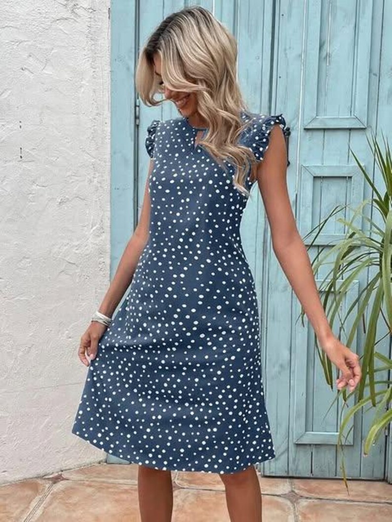Midi Dress Sewing Pattern - Easy Sewing Pattern - Ruffle Dress Pattern ...