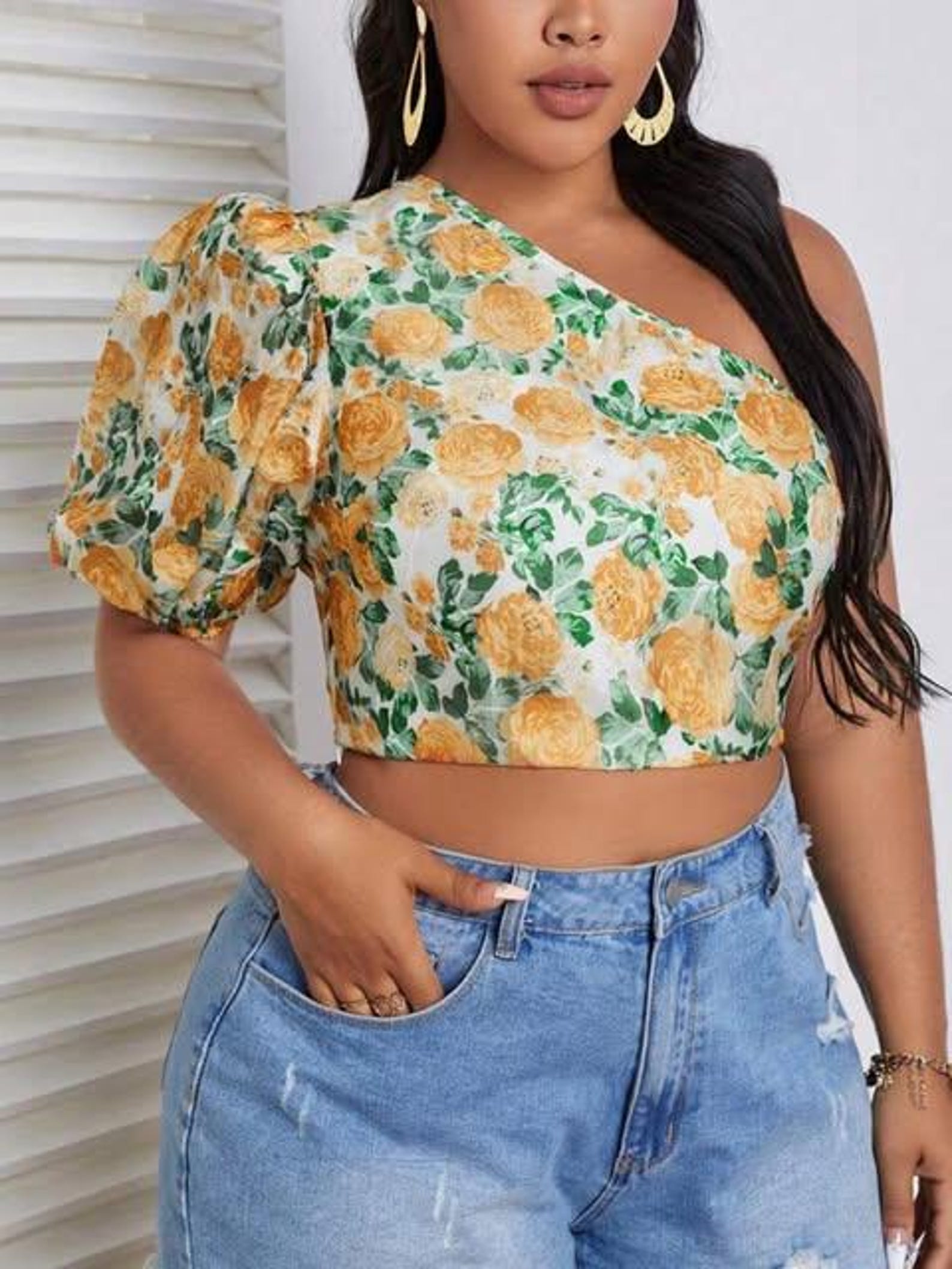 One Shoulder Top Sewing Pattern PDF - Crop Top Pattern - Easy Pattern ...
