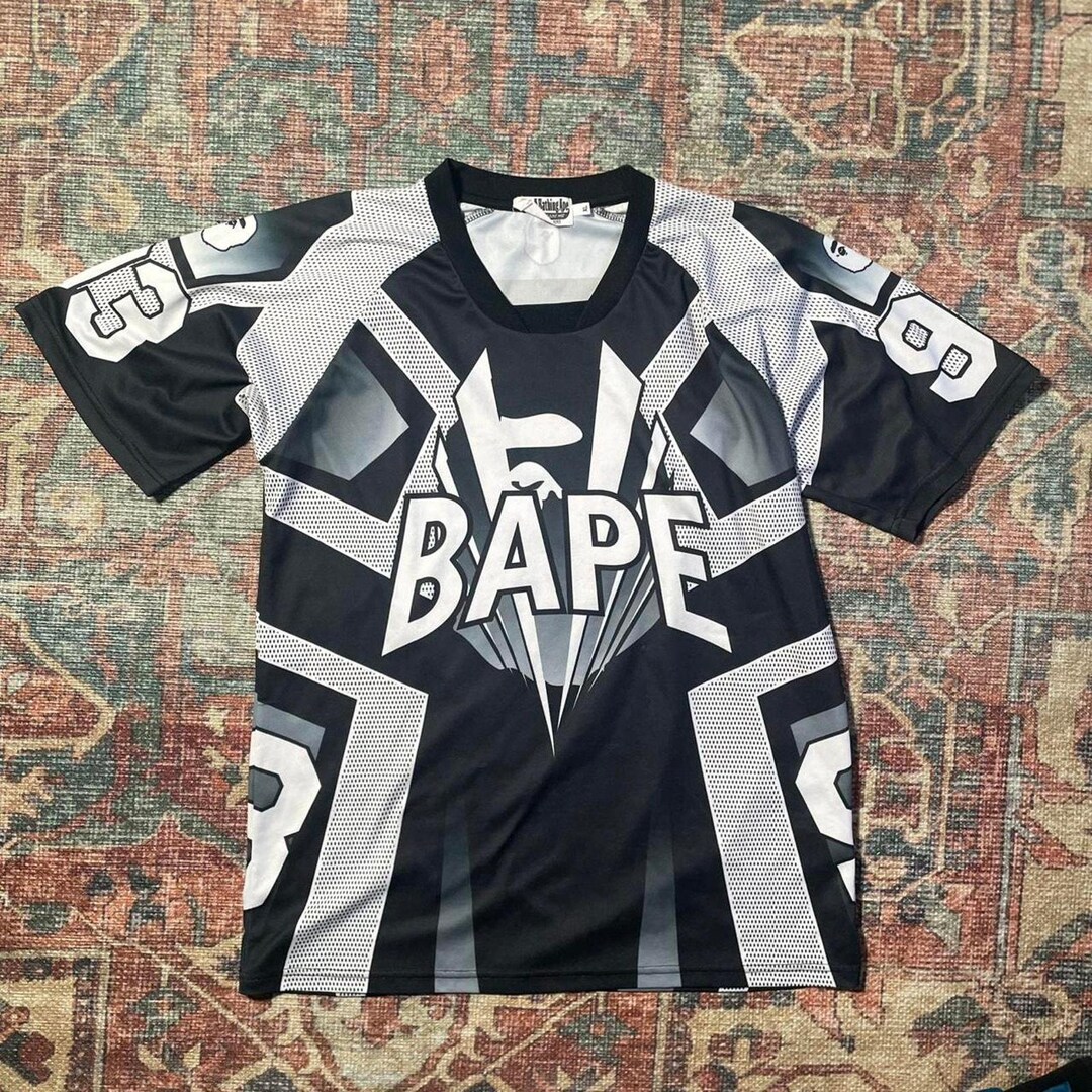 Bape Racing Jersey Black and White - Etsy