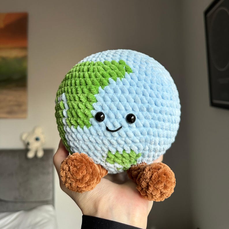 Earth Plush Crochet Pattern | Jellycat Inspired Cute Planet Crochet - Etsy