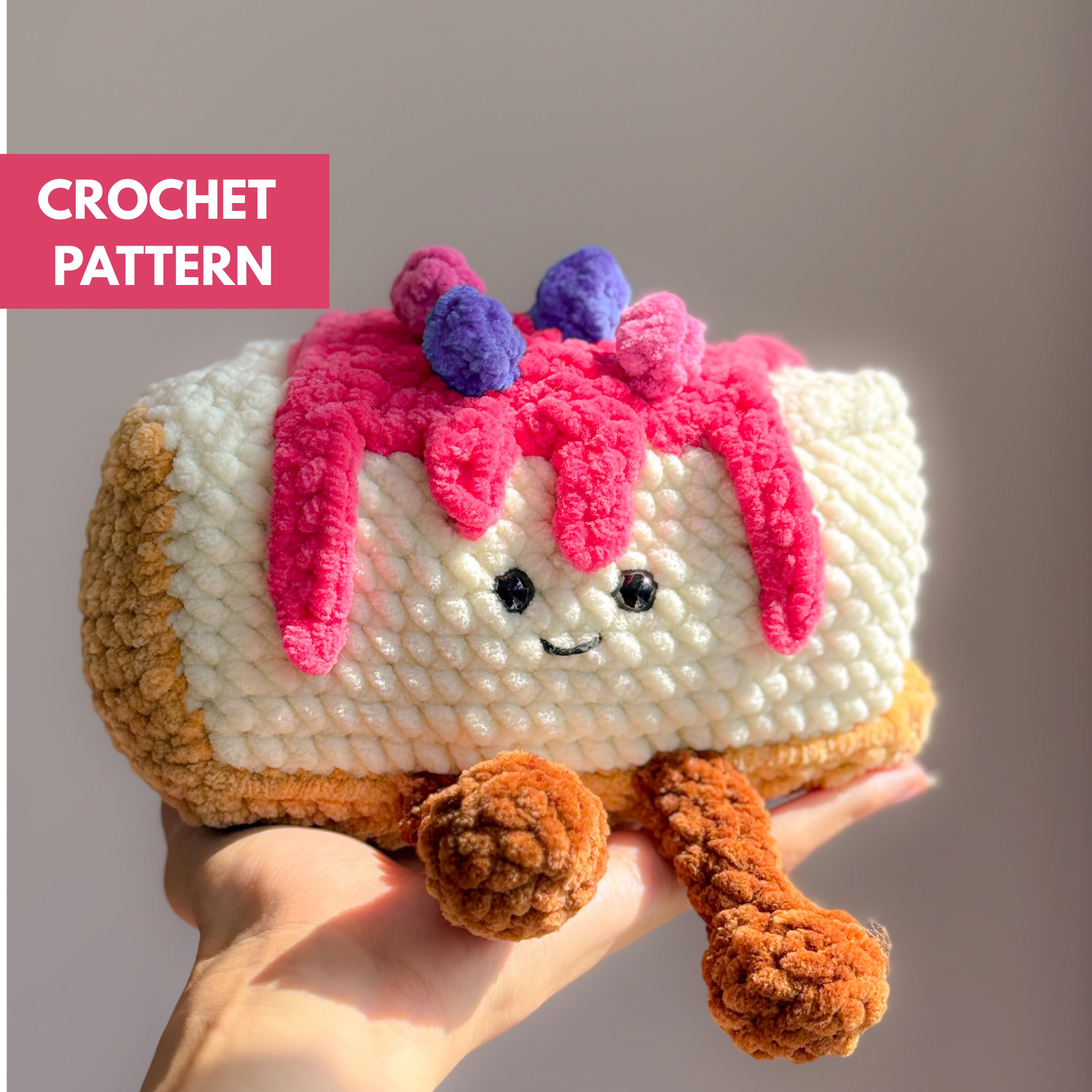 Cheesecake Crochet Pattern - Jellycat Inspired - Cake Plushie - Etsy