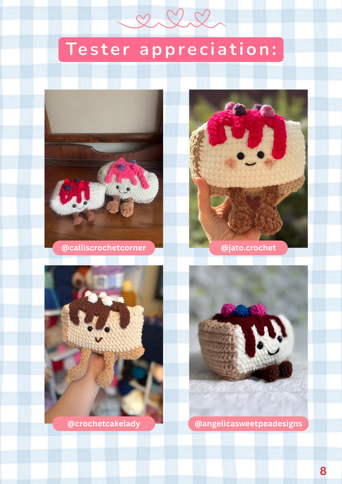 Cheesecake Crochet Pattern - Jellycat Inspired - Cake Plushie - Etsy
