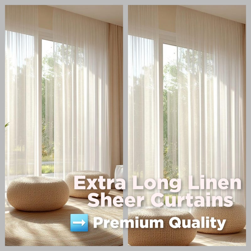 Extra Long Curtains - Etsy