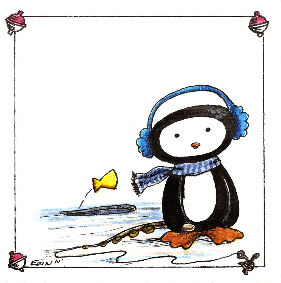 Pen Fish 4 X 4 Matte Art Print - Etsy