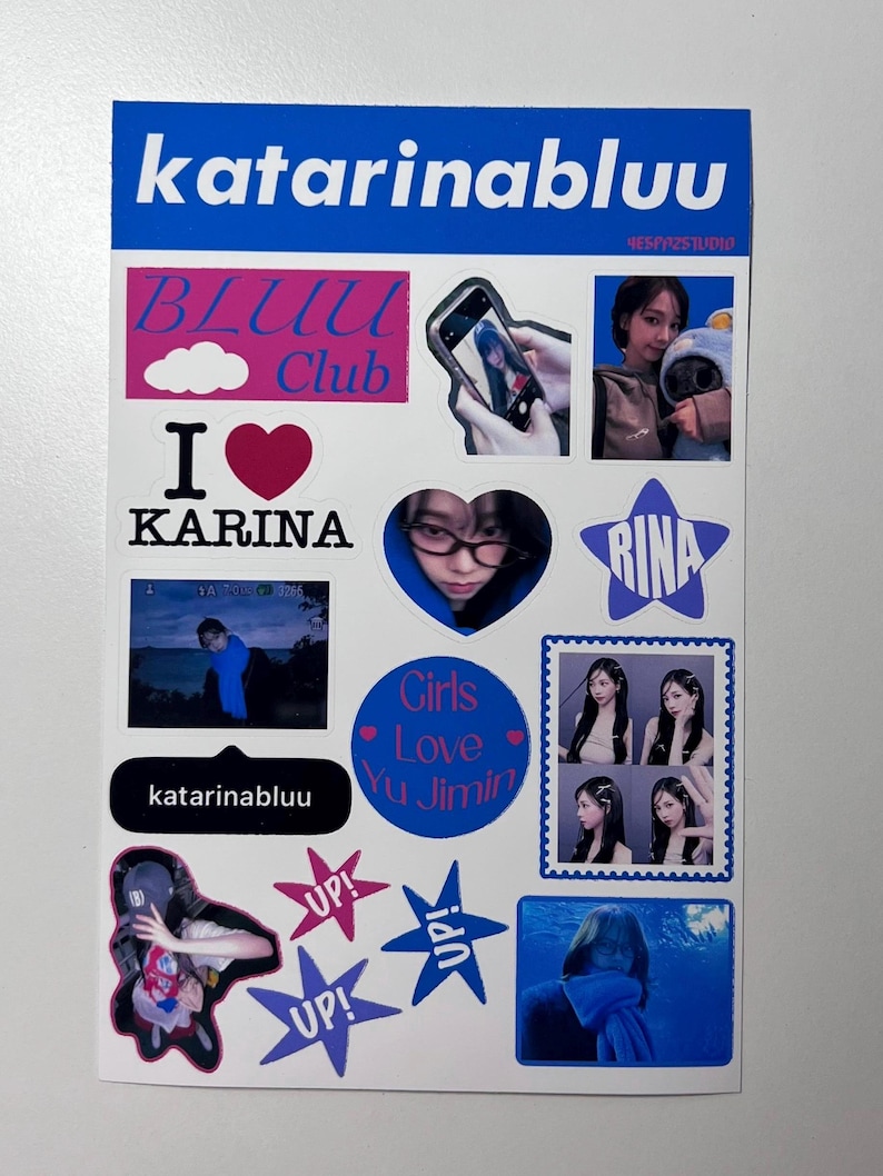 Aespa Karina Sticker Sheets - Etsy