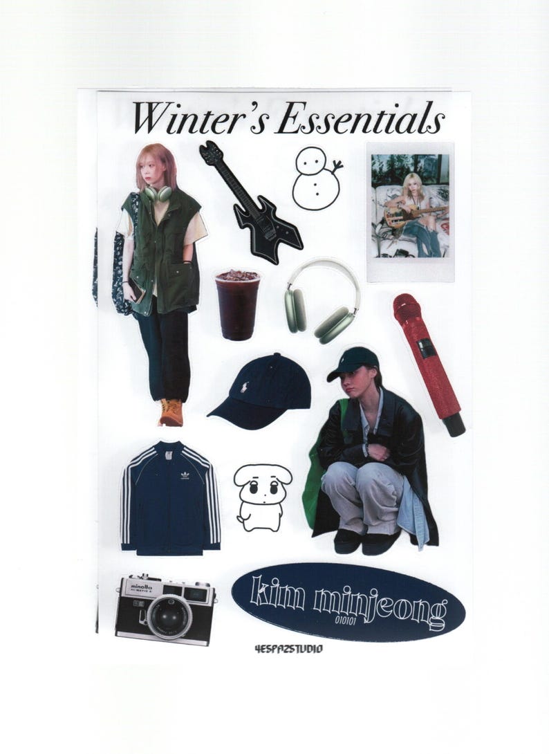 Aespa Winter Sticker Sheets - Etsy