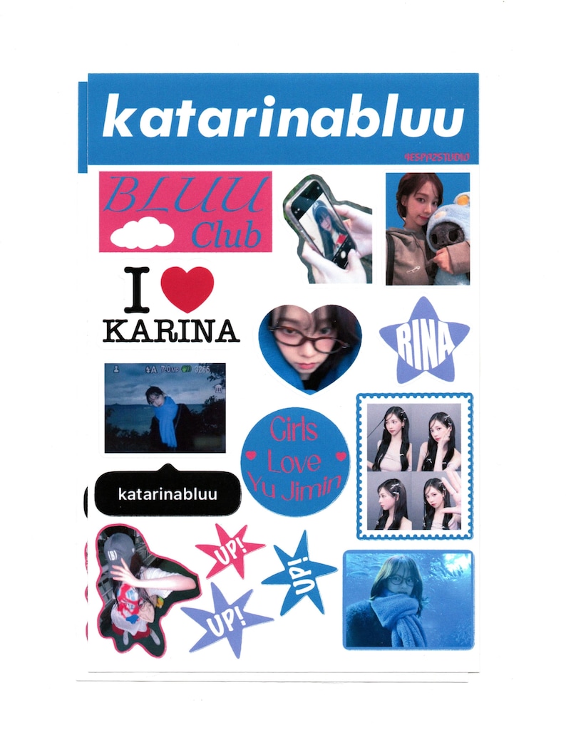 Aespa Karina Sticker Sheets - Etsy