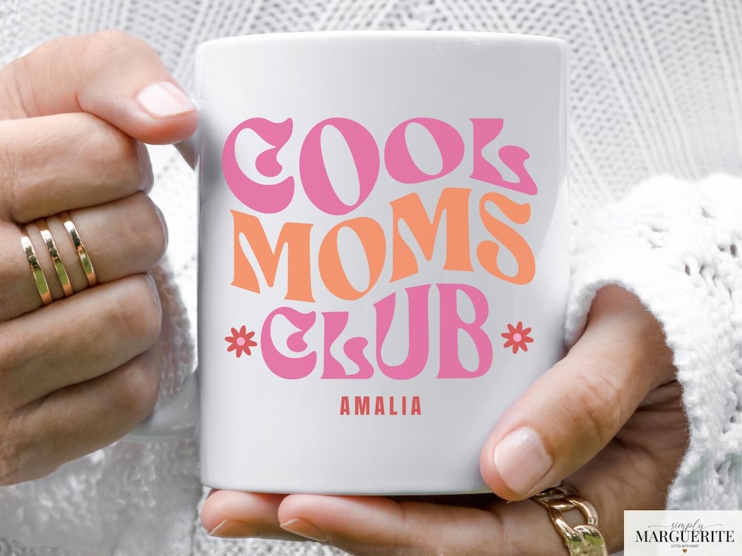 Personalized New Mom Mug, Cool Moms Club Coffee Mug, First Time Mom ...