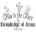 Grow in the Grace & Knowledge of Jesus PNG | Minimalist Christian ...