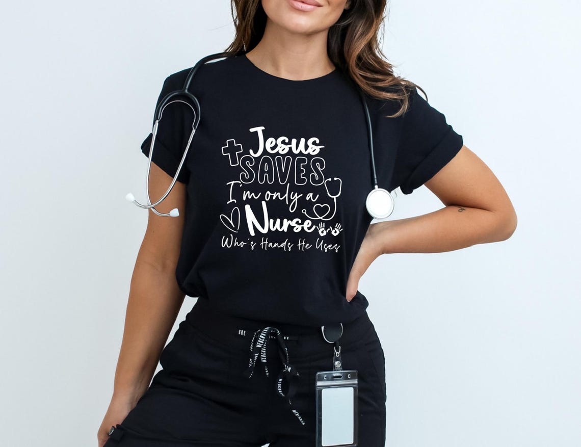 Jesus Saves Digital Download | Nurse Designs for T Shirts | Faith ...