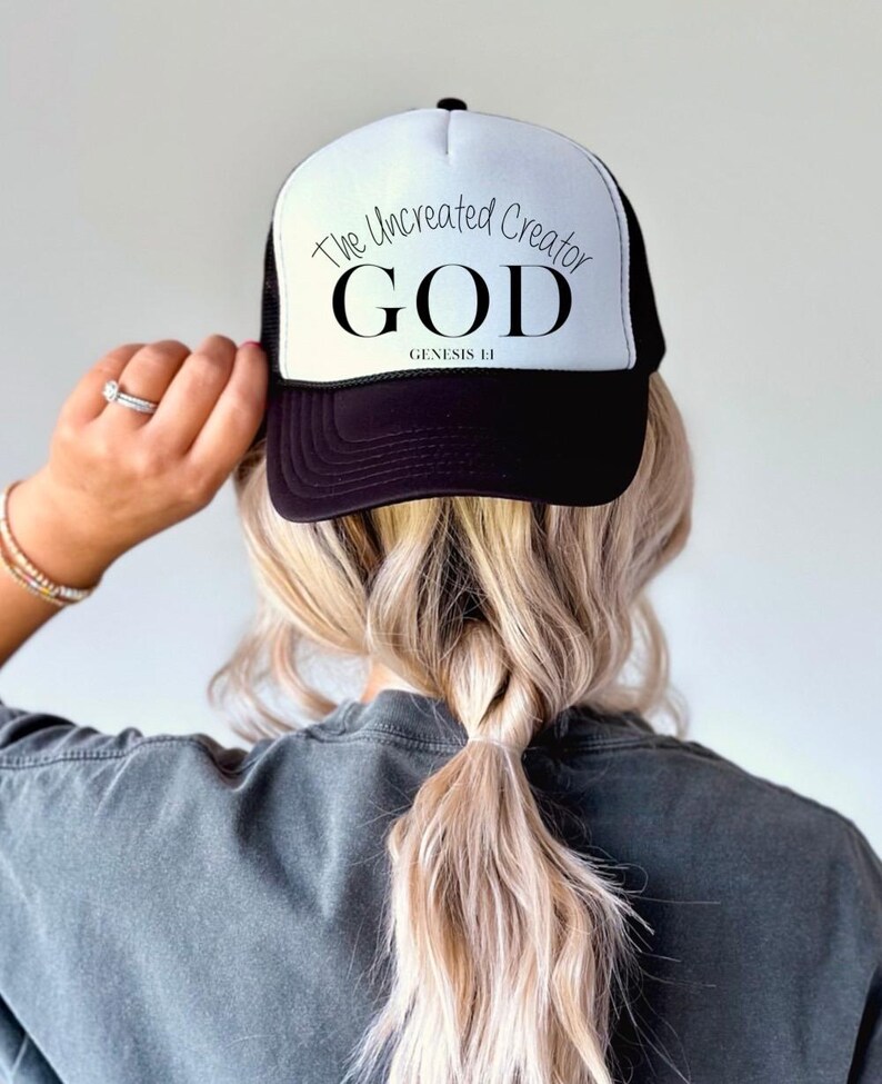 The Uncreated Creator GOD Bible Verse Design, Genesis 1:1 Christian ...