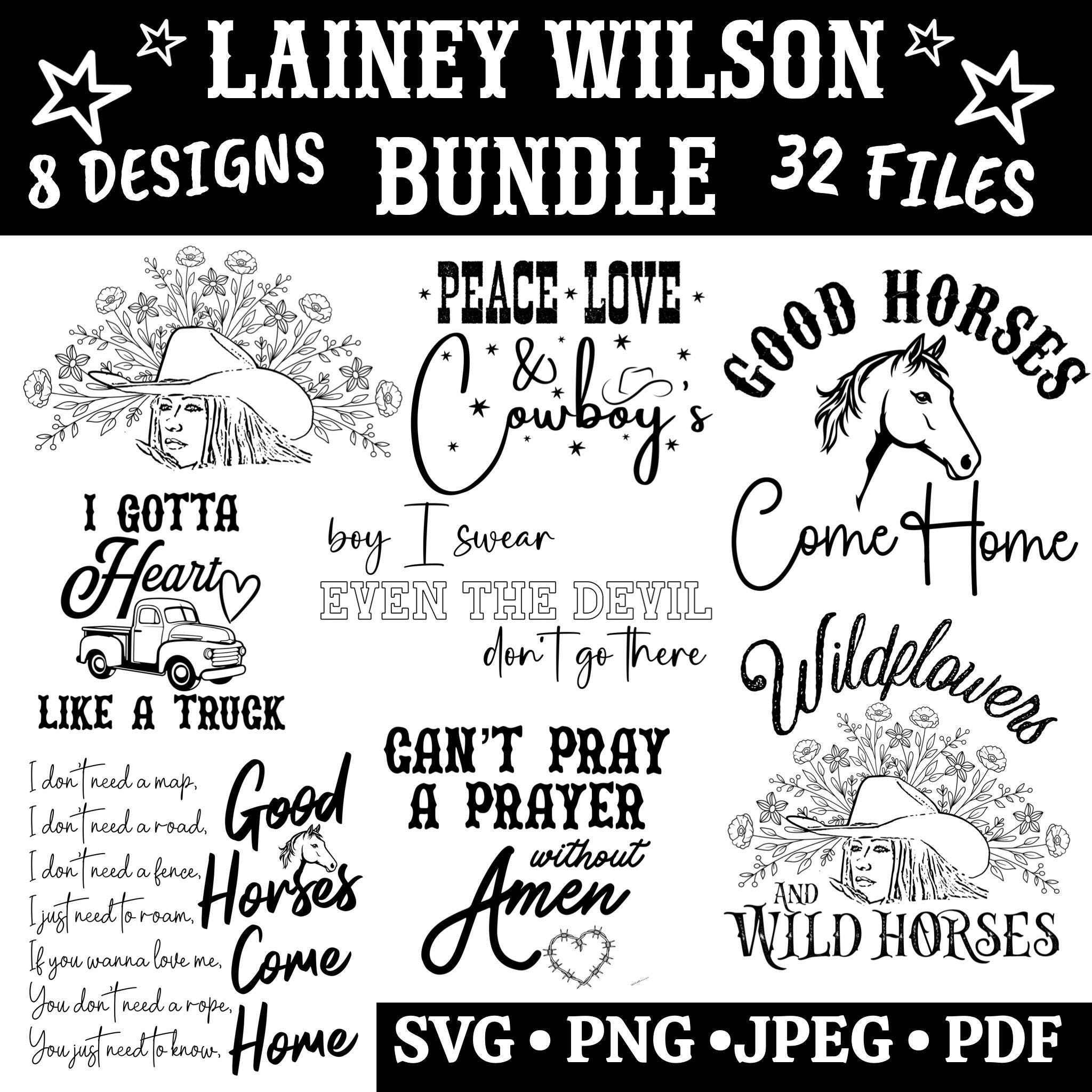 Lainey Wilson SVG Bundle | Country Music Lyric Designs | Digital ...