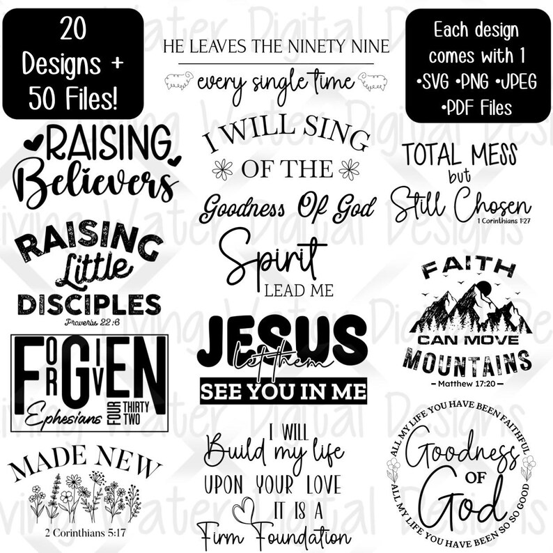 Christian SVG Bundle | Bible Verse SVG | Faith Cut Files | Scripture ...