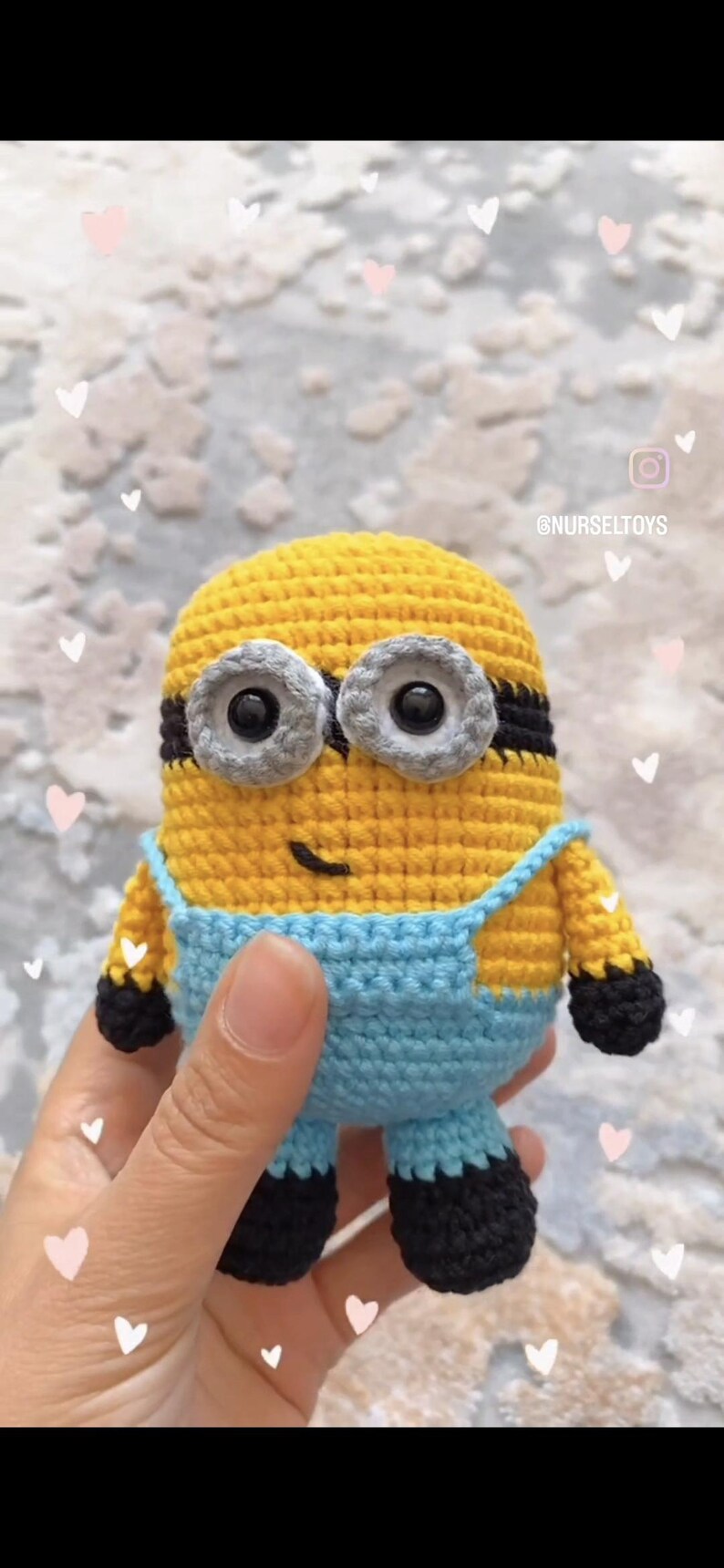 Handmade Crochet Minion-inspired Amigurumi – 11 Cm Cute Gift for Kids ...