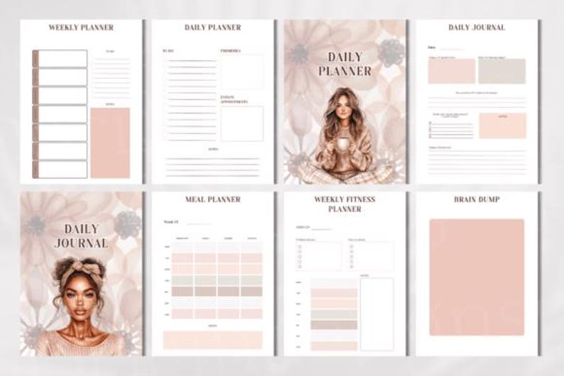 Téléchargement de l'agenda 2026, pack agenda 2026, trackers mensuels et ...