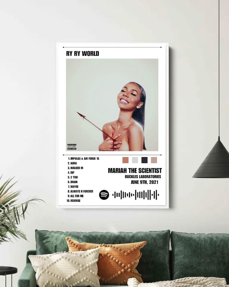Mariah the Scientist Set of 3 Digital Poster - Rnb Album Poster - Ry Ry ...