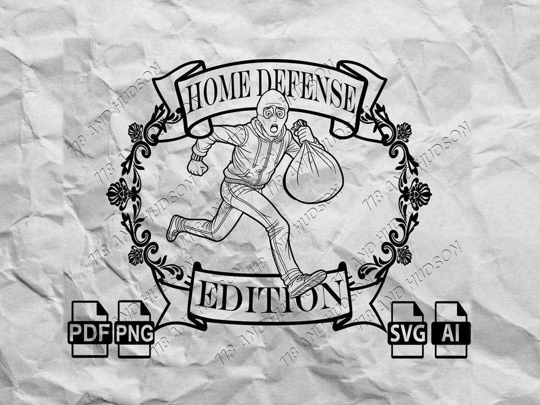 Home Defense Edition Vector Svg Png Laser Vinyl Sticker Design SVG PNG ...