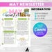May Editable Template: PTO, PTA, Newsletter, Flyer, School Handout - Etsy