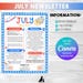 July Editable Template, Option 1: PTO, PTA, Newsletter, Flyer, School ...