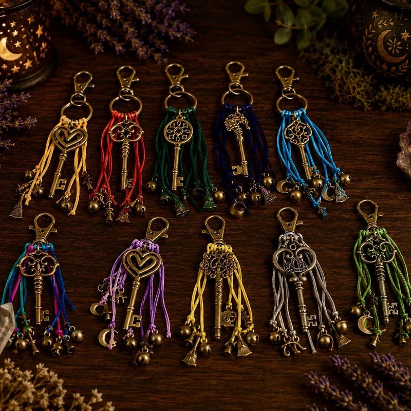 Witches Bell Keychains - Etsy
