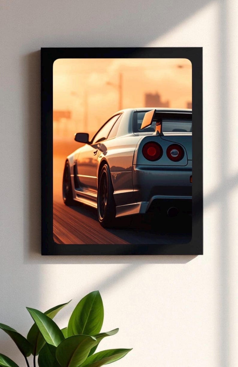Nissan Skyline R34 GTR Poster - Etsy