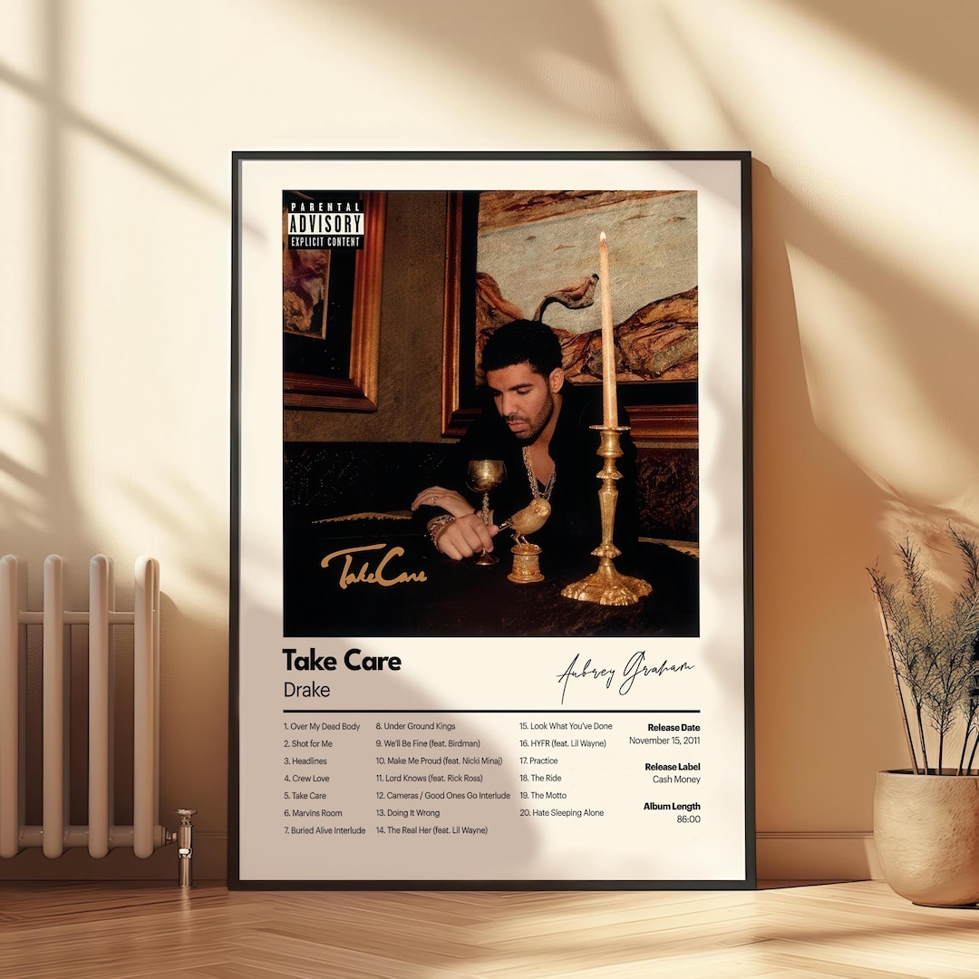Drake - Take Care Art Print – A Moody and Atmospheric Piece, Perfect ...