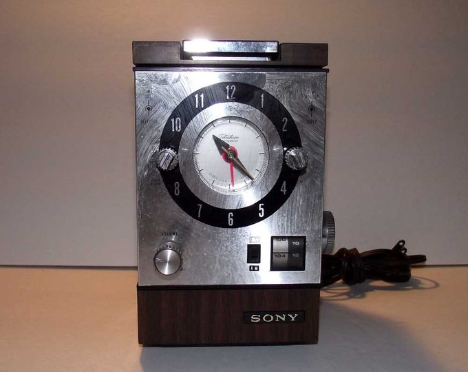 Sony Cube Clock Radio Retro Vintage - Etsy