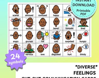 Illness & Pain - 24 Cut-out PCS Symbols AAC Boardmaker Digital Download ...