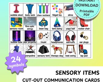 Illness & Pain - 24 Cut-out PCS Symbols AAC Boardmaker Digital Download ...