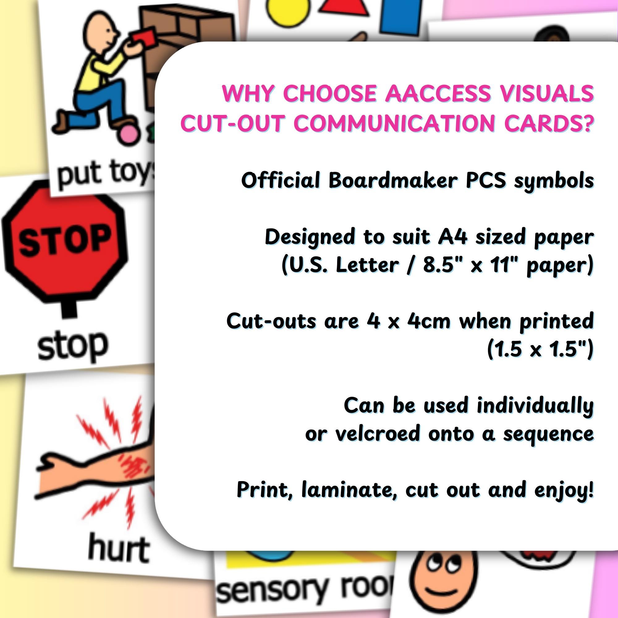 Personal Hygiene (teen Girl) - 24 Cut-out PCS Symbols AAC Boardmaker ...