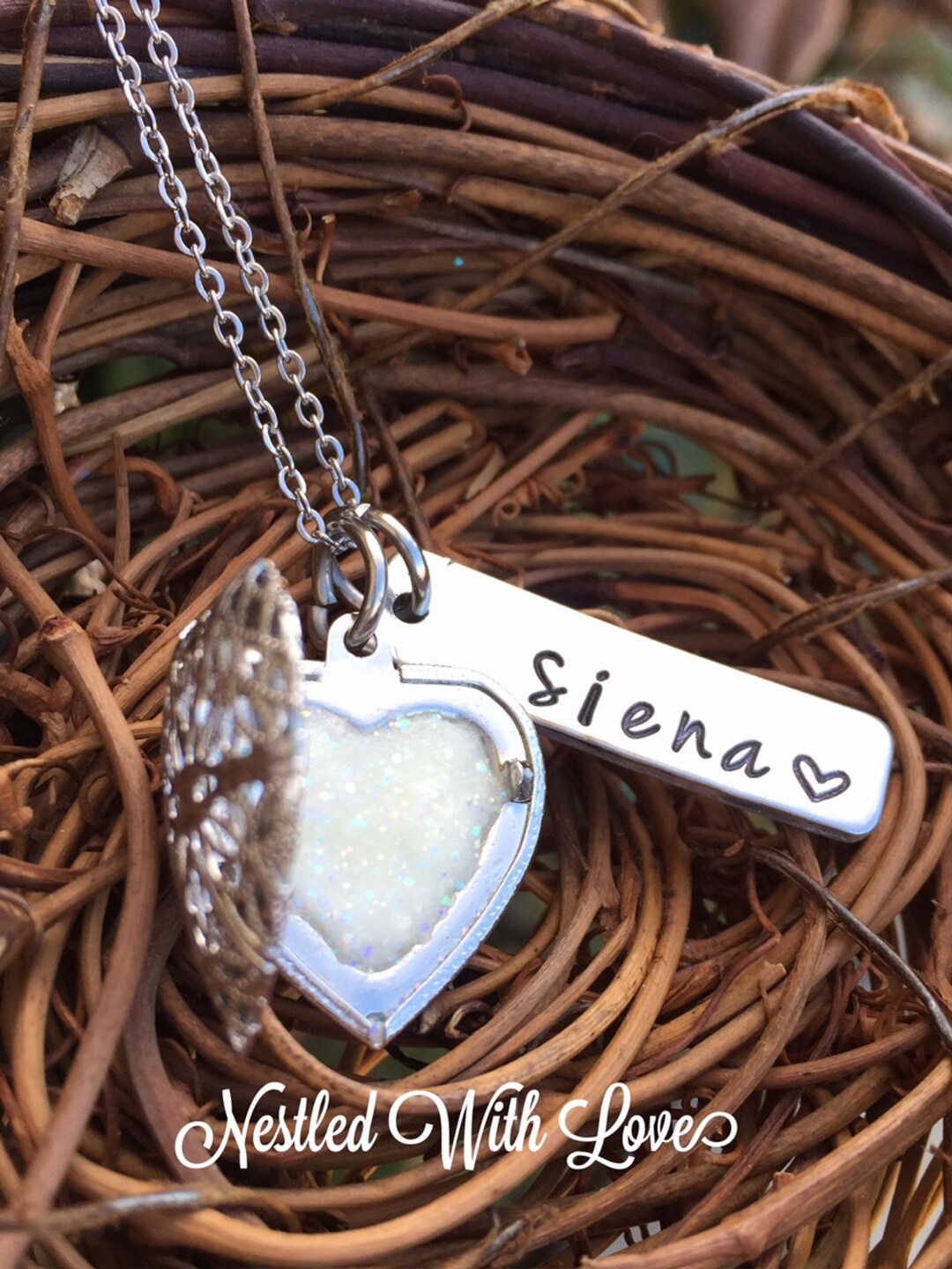 Personalized Breast Milk Locket Necklace – DIY Kit, Hand Stamped Tag - Etsy