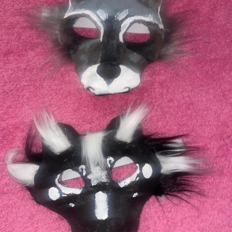 Therian Raccoon Mask - Etsy